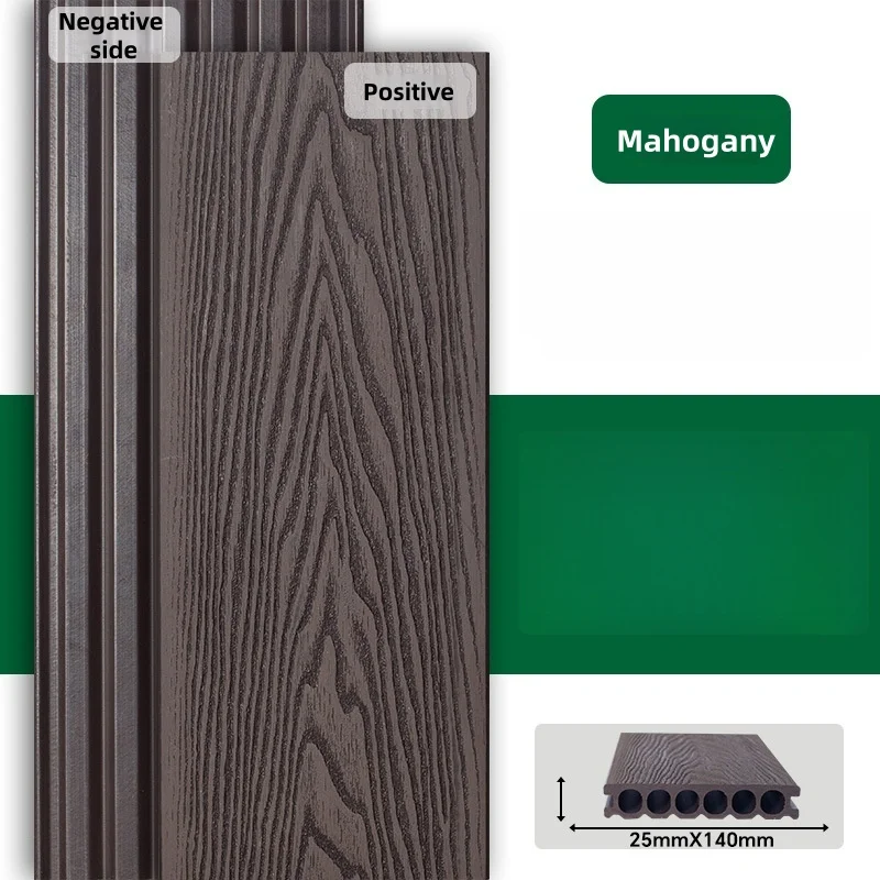 Outdoor Solid WPC Decking Board 140/20 Weatherproof Hidden Fastener ...