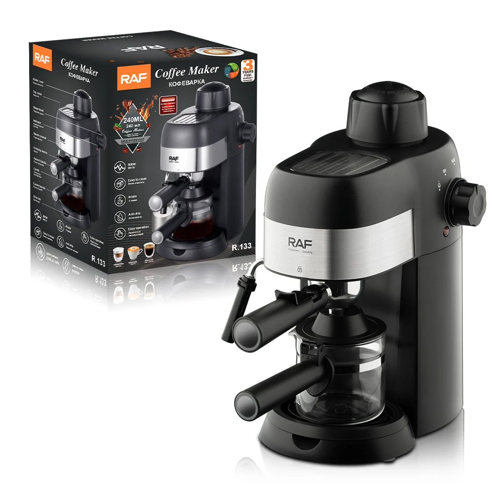 New Design Commercial Automatic Drip Milk Foam Coffee Maker 800w 4cups ...