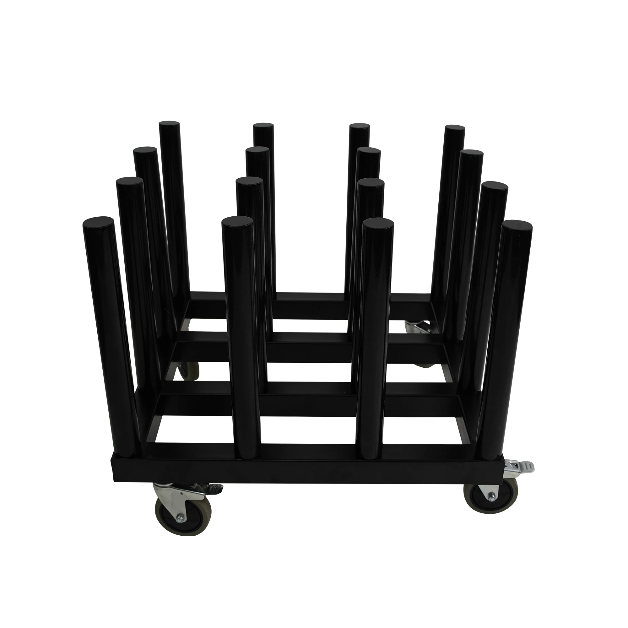 High Quality Convenient Mobile Vinyl Rack 2" Rolling Storage Cart For ...