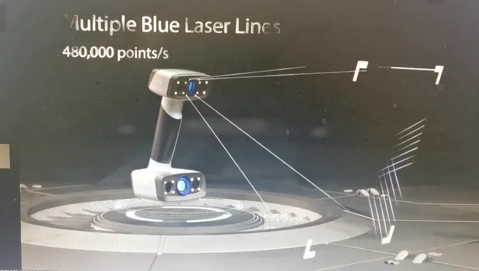 Color Fidelity Double Blu-ray Hx Einscan 3d Scanner Hand Held 3d ...