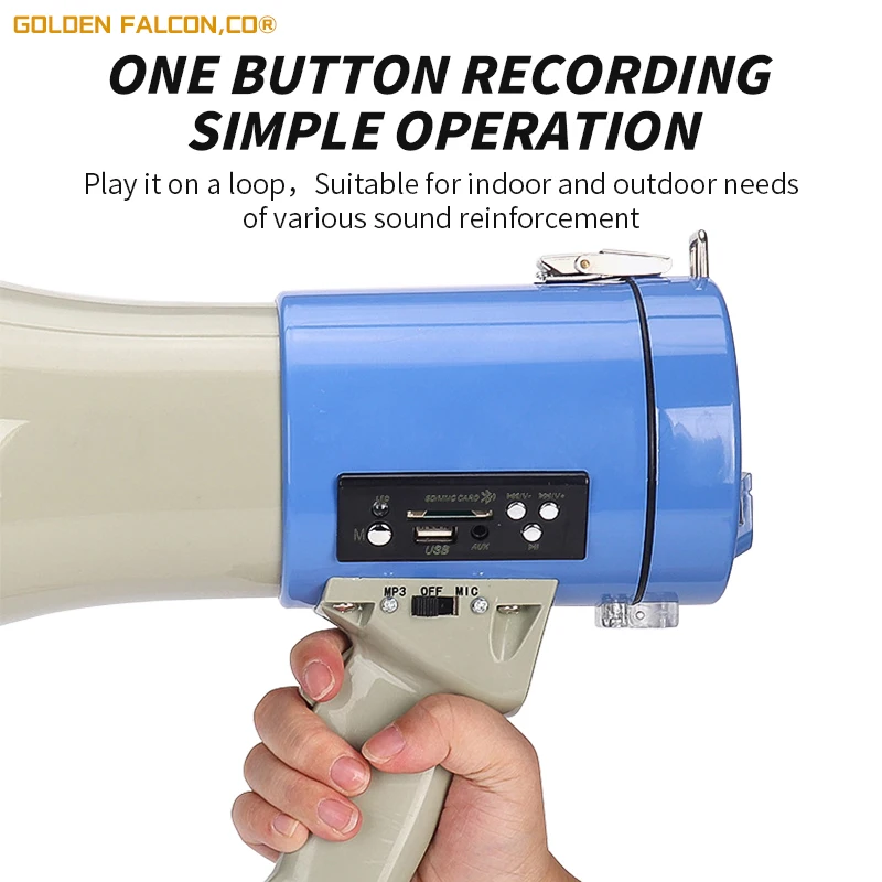 Alibaba.com: 50W Portable Handheld Megaphone with Record, Music, SD ...