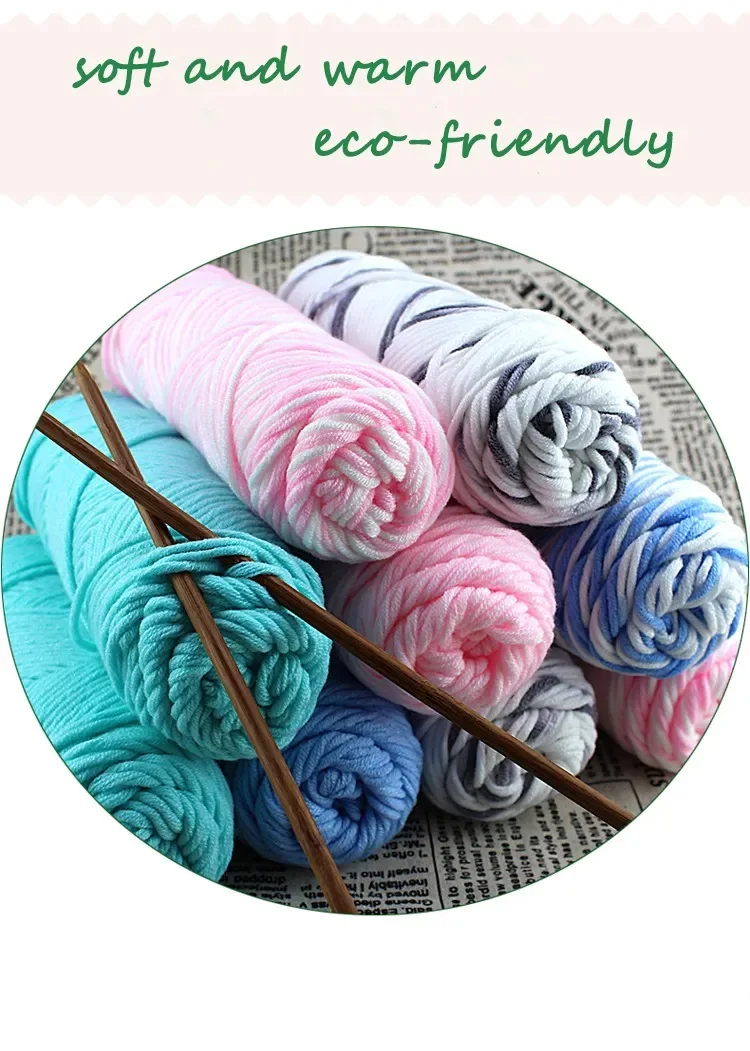 100g 8ply Super Chunky Acrylic Yarn Fancy Yarn Wholesale Soft Diy ...