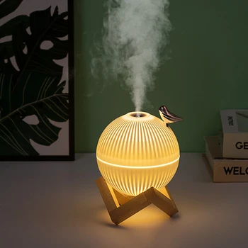 Moon Lamp Humidifier 330ml Mini Rechargeable Usb Ultrasonic Night Light ...