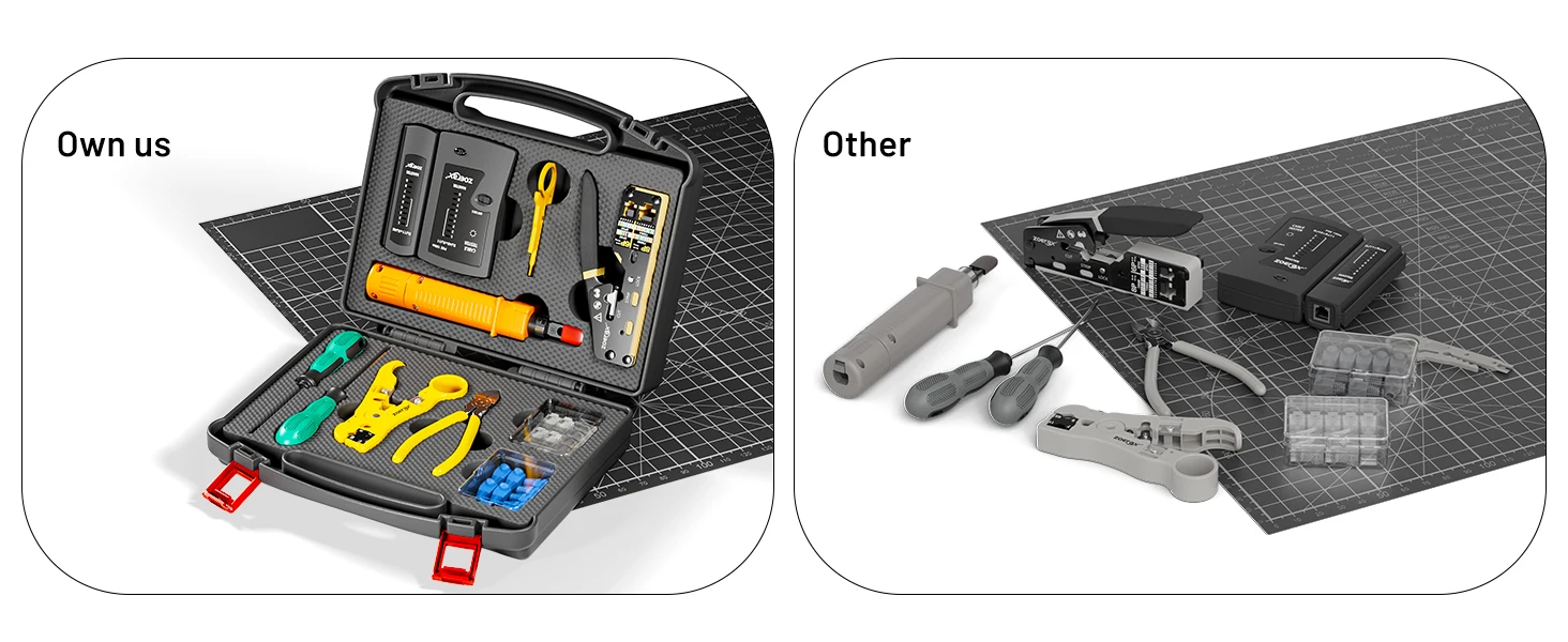 ZOERAX Rj45 Network Too Kit M9 Cat5 Cat6 Cat6e Cat5a Tool Kits for ...