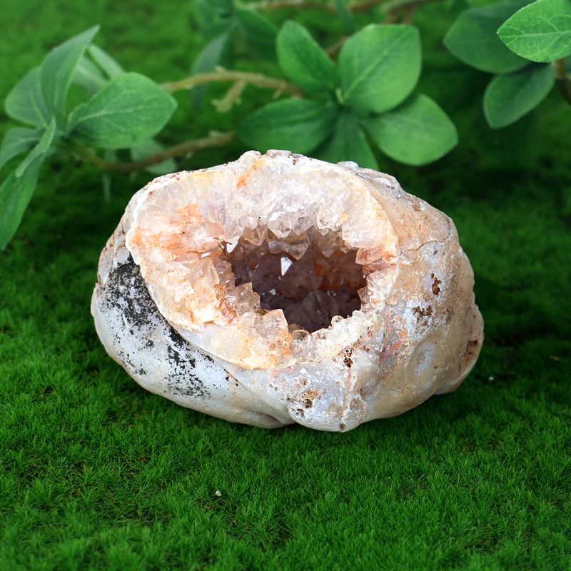 Natural Quartz Cluster Crystal Geode Mineral Specimen Rough Raw Agate ...