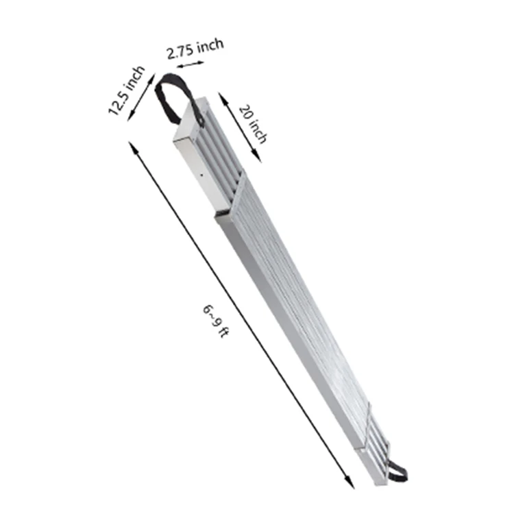 6-9ft Telescoping Plank Scaffolding Plank - 440lbs Capacity