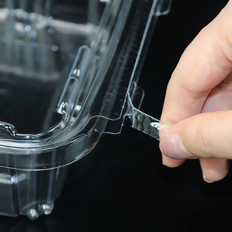 Clear Pet Hinged Container Tamper Evident Food Container 16oz Tamper ...