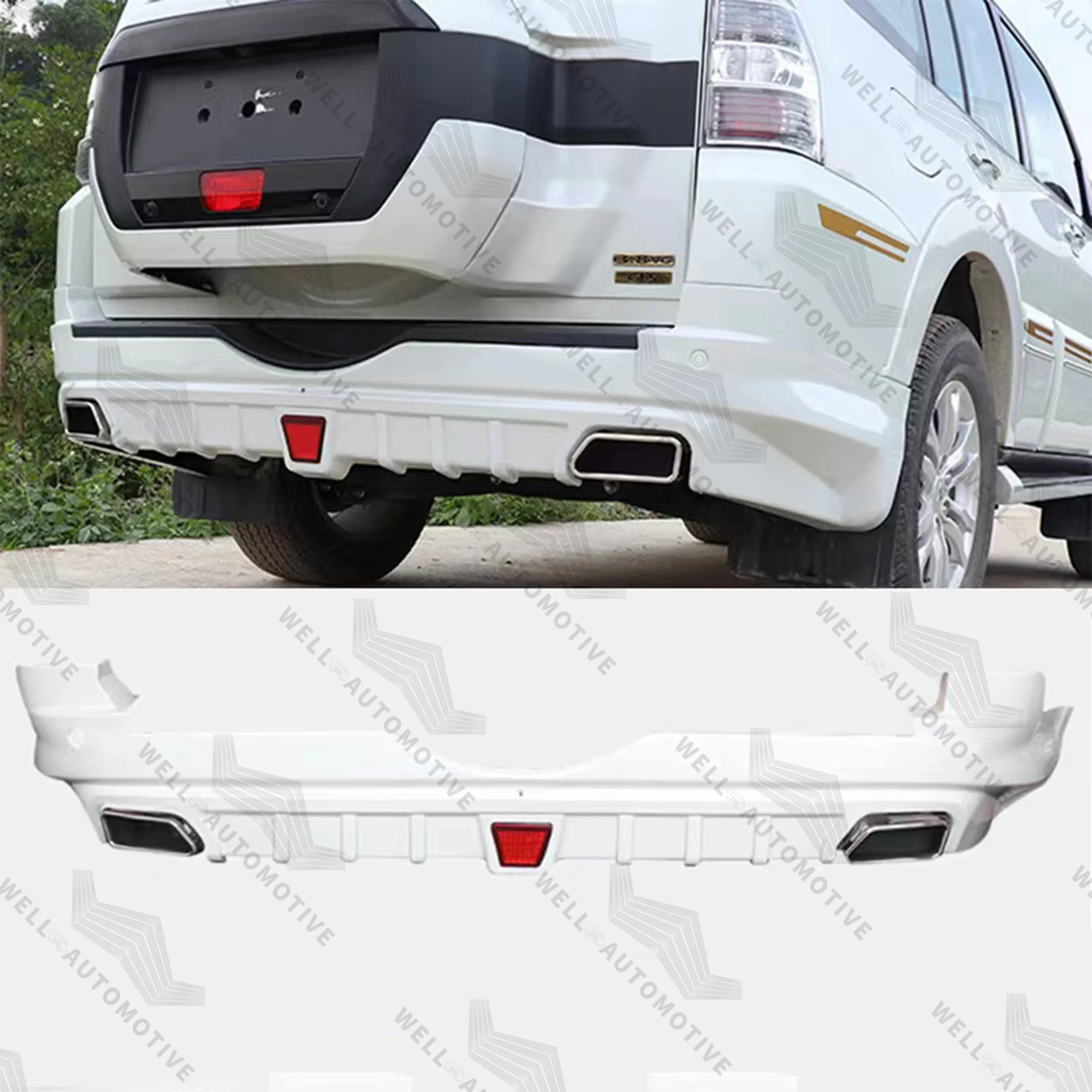 Factory Wholesale Body Kits Bumper Guards Abs Plastic Front Rear Black ...