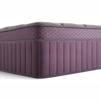 Portable Tatami Bed Frame Queen Purple Gel Grid Mattress Topper Spring ...