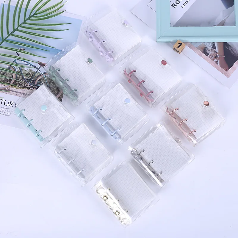 Clear Transparent Pvc Pp 6 Rings Binder Refillable Reusable Planner ...