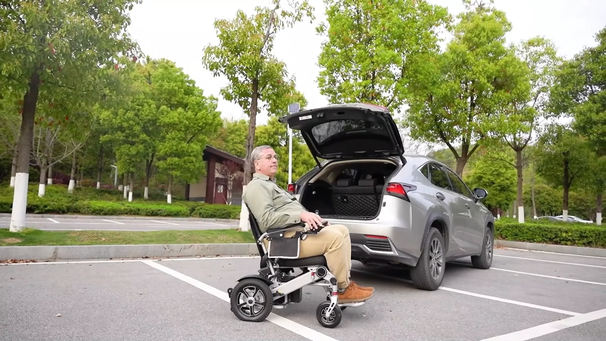 New Arrival Portable Motorized Wheelchair Folding Pc-q207 Power ...