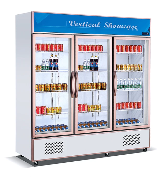 Vertical Beverage Showcase Freezer - High Quality Display