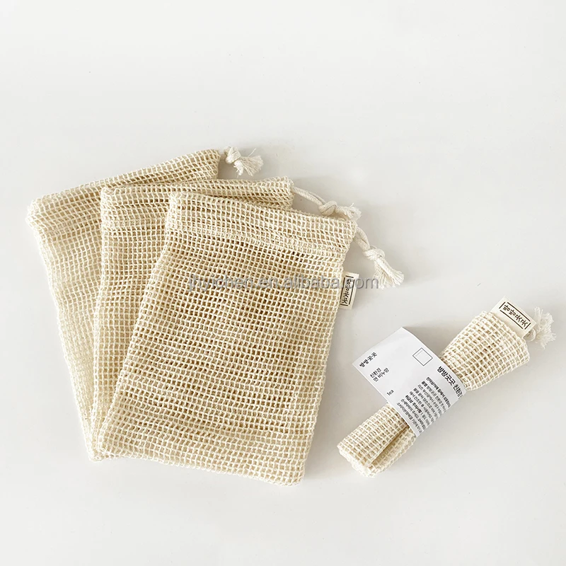 Eco-friendly Cotton Soap Saver Pouch - Recyclable & Durable