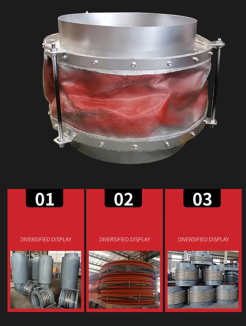 Air Flue Gas Duct Compensator Square Metal Flange Fabric Expansion ...