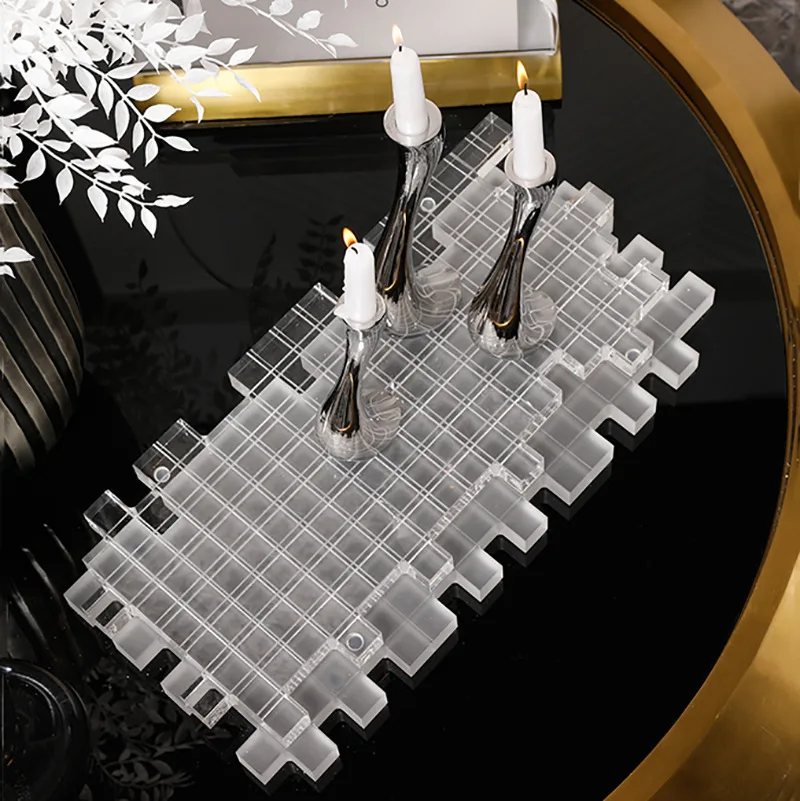 New Creative Transparency Acrylic Luxury Decorative Tray Home Decor ...