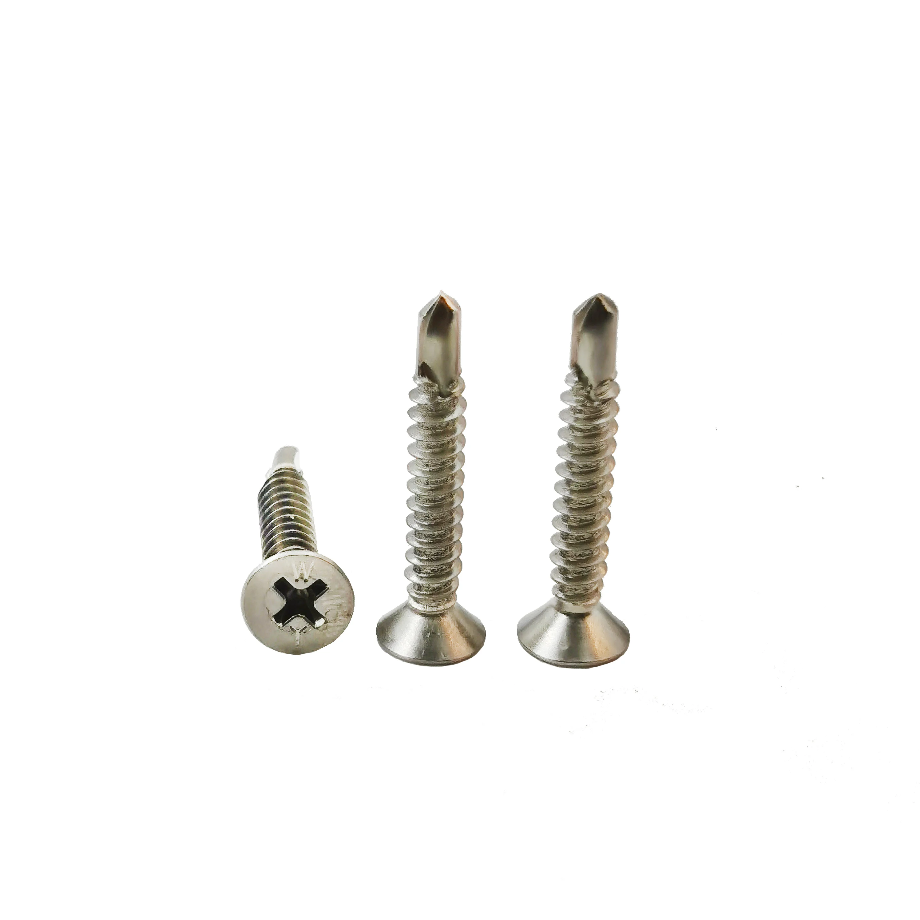 Stainless Steel Flat Head Self-drilling Screw Zinc Plated Countersunk ...