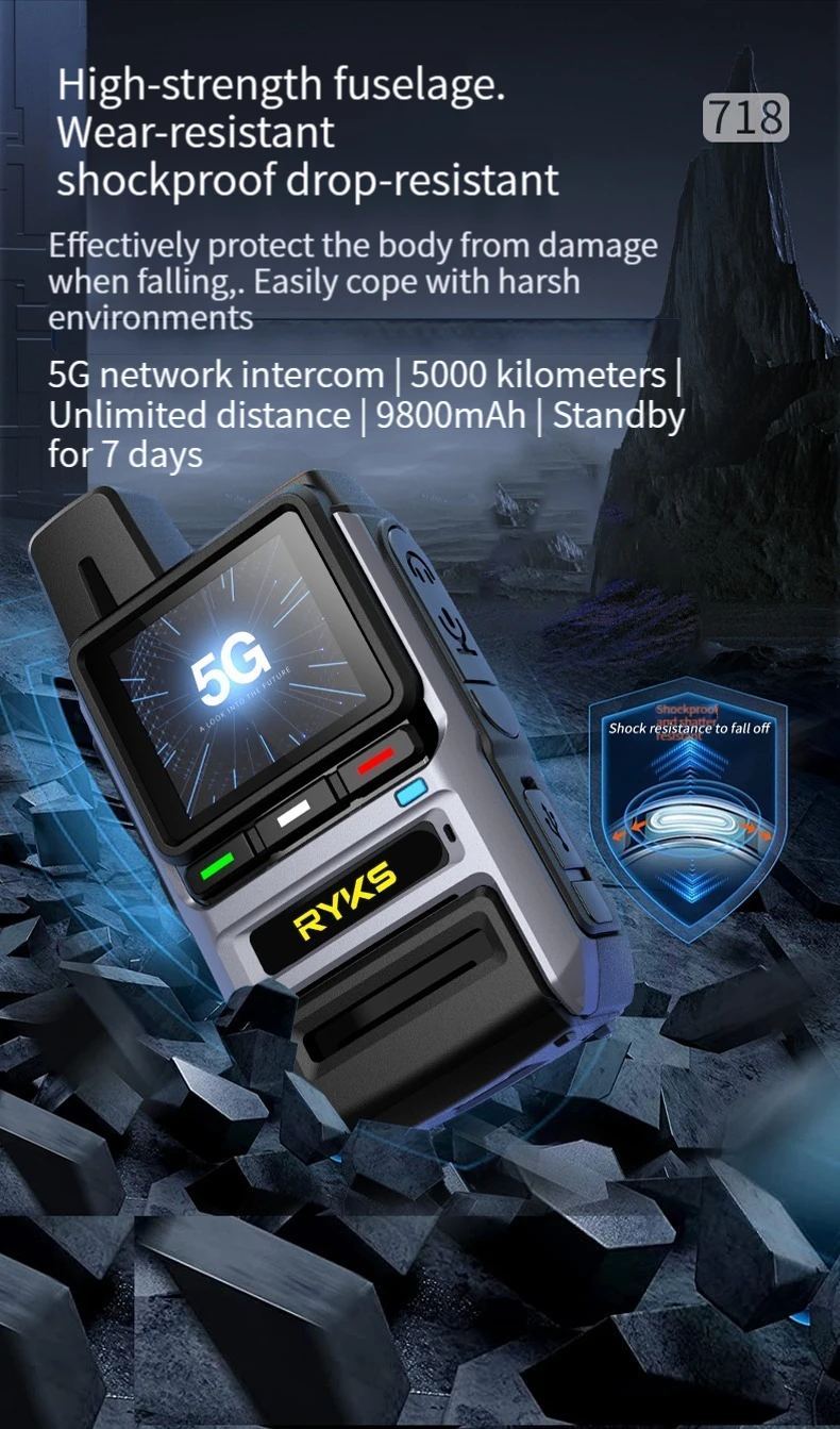 Global-intercom 4g Poc Internet Two-way Radio Mini Sim Card Walkie ...