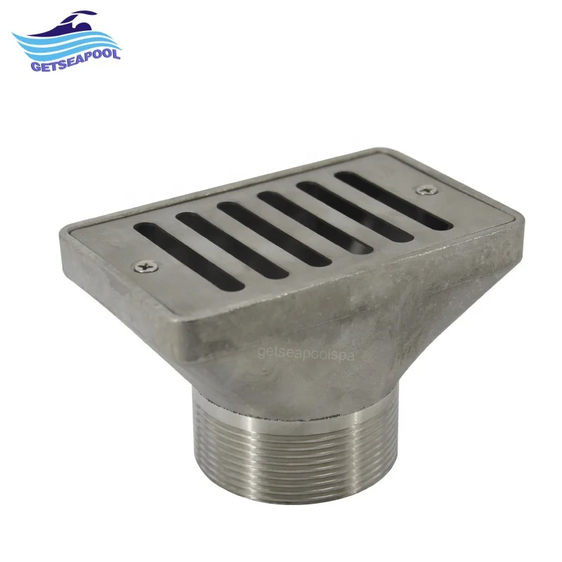 Stainless Steel Fitting Screw Overflow Main Drain Gutter for Concrete ...