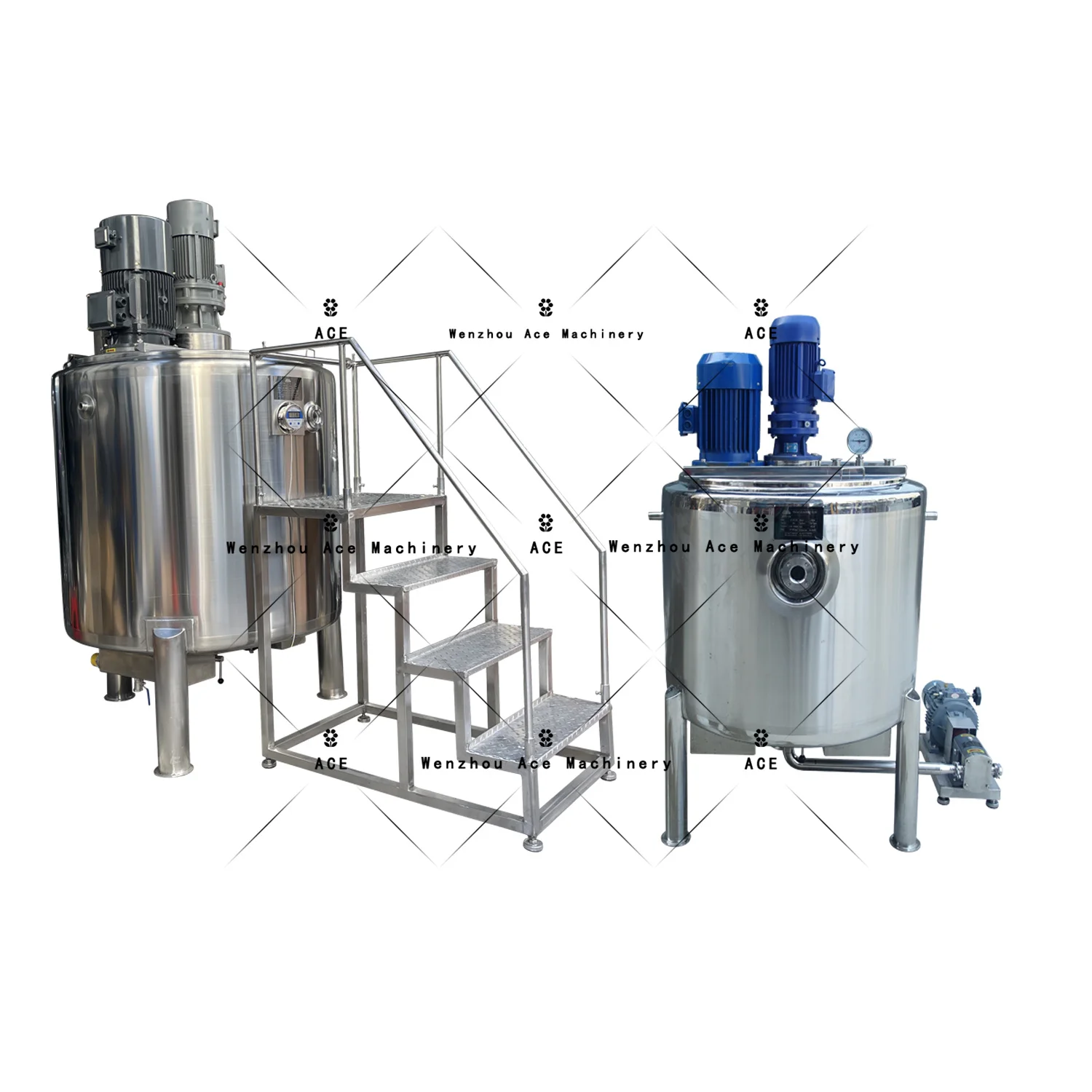 Double Jacketed Mixing Tank With Agitator For Other Food Processing ...