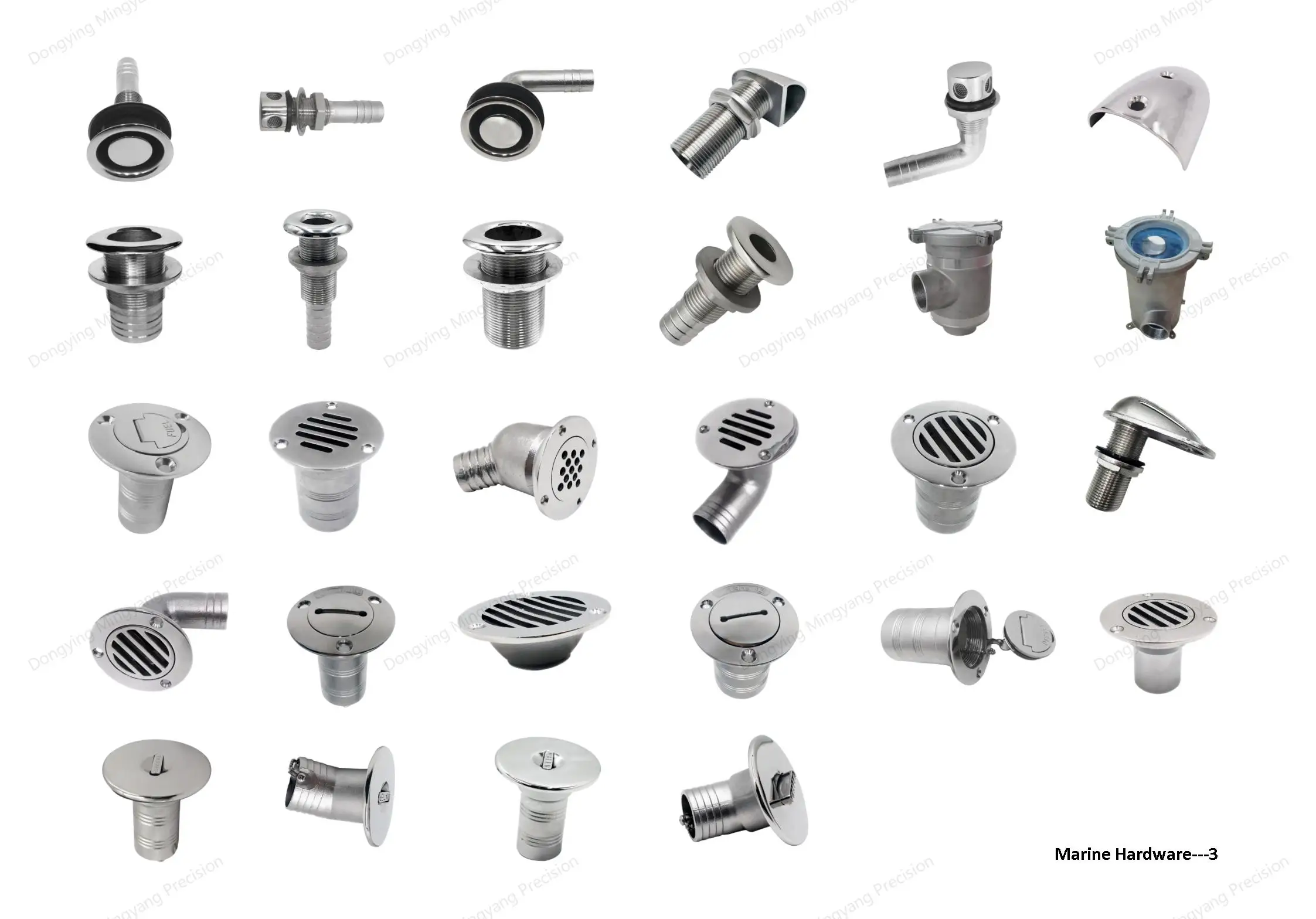 90 Degree Stainless Steel Marine Hardware Floor Deck Cockpit Drain ...