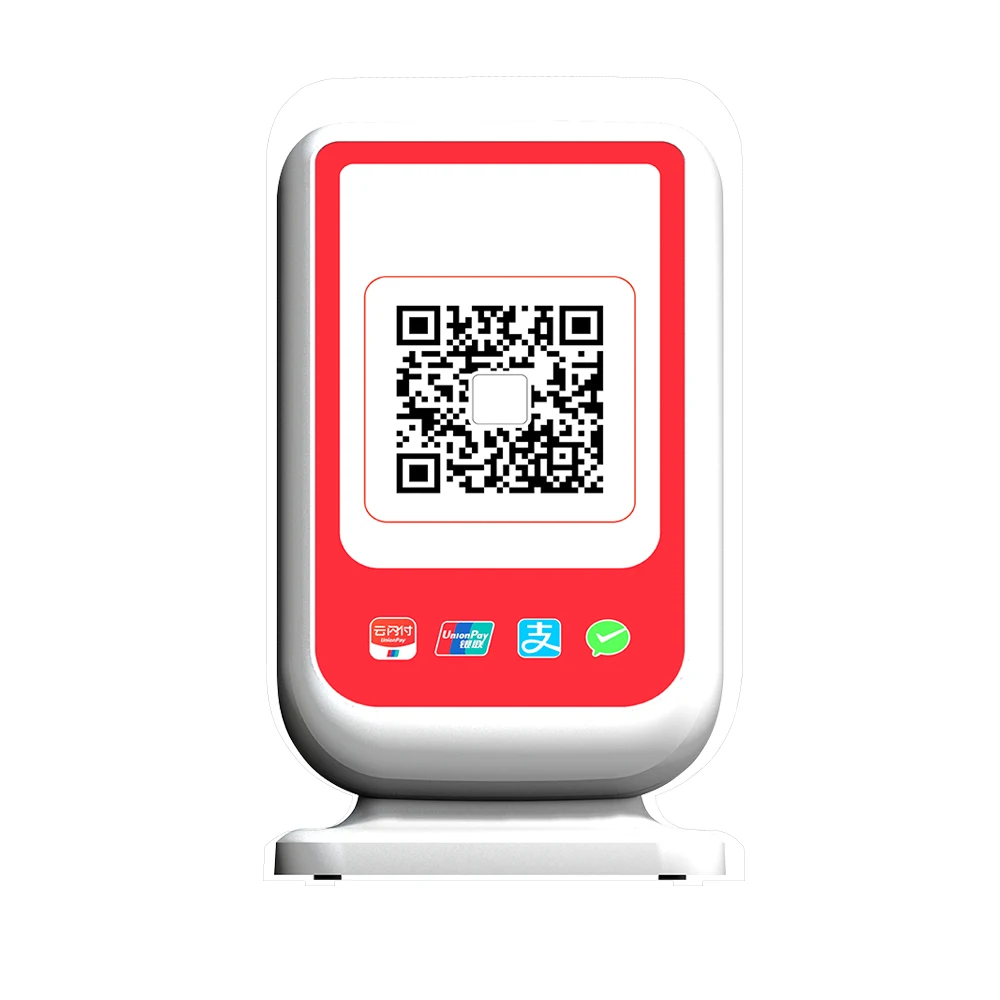 Ergonomic QR Codes Sticker RTOS System NFC Reader 4G Cloud Speaker ...