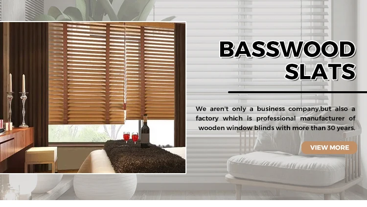 Classic European Windows Shades Basswood Wooden Venetian Blinds Salts ...