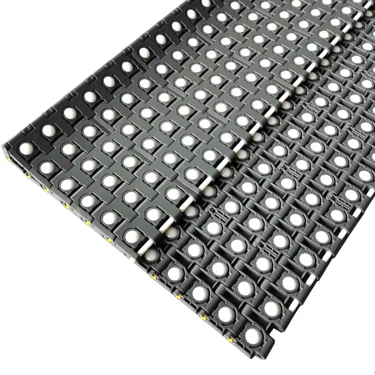 400 Modular Belt Conveyor With Plastic Rollers For Tire Industry ...