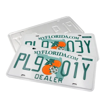 Manufacturer Embossed Car Number Aluminum License Plate Custom Printed ...