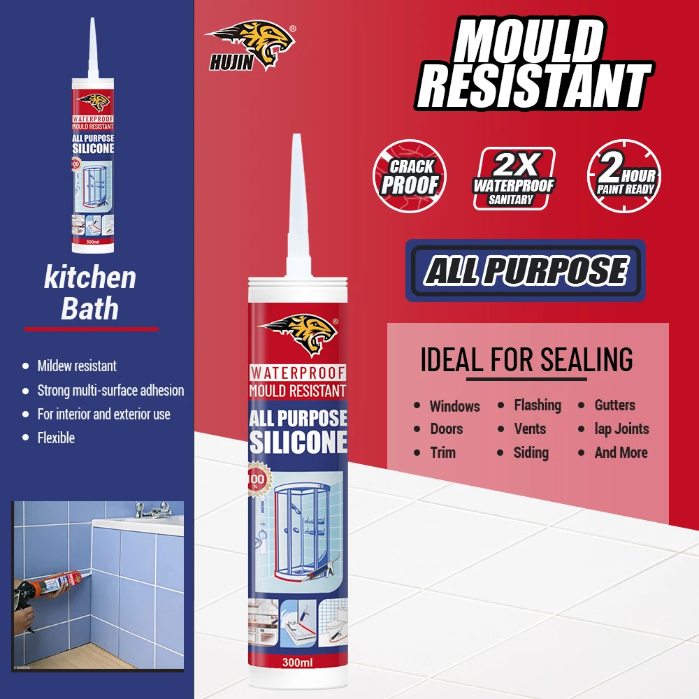 Acid Organic Sealant Aluminum-plastic Doors And Windows Kitchen And ...