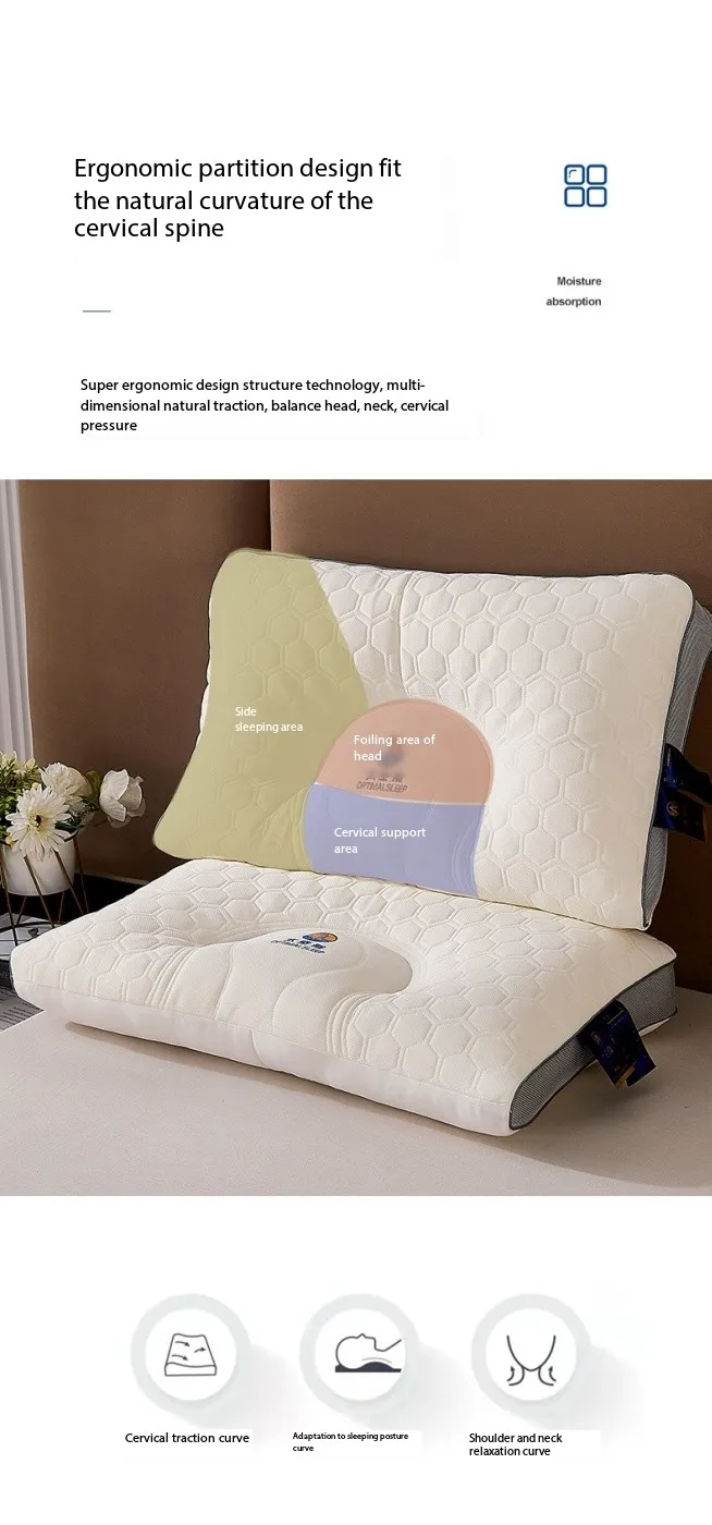 Ergonomic Space Pillow - Comfort and Support for Sleep