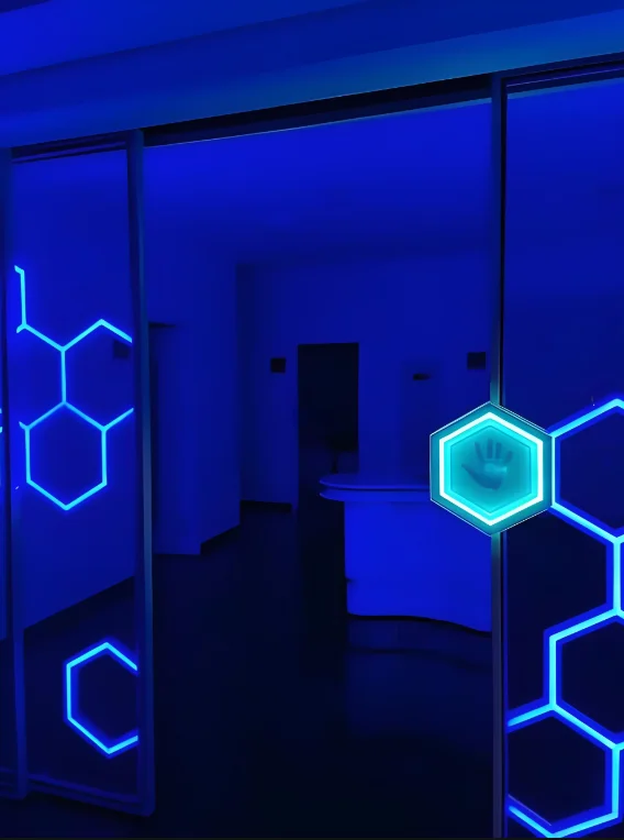 Honeycomb Led Light Set Led Hexagonal Grid Honeycomb Lights Hexagonal ...