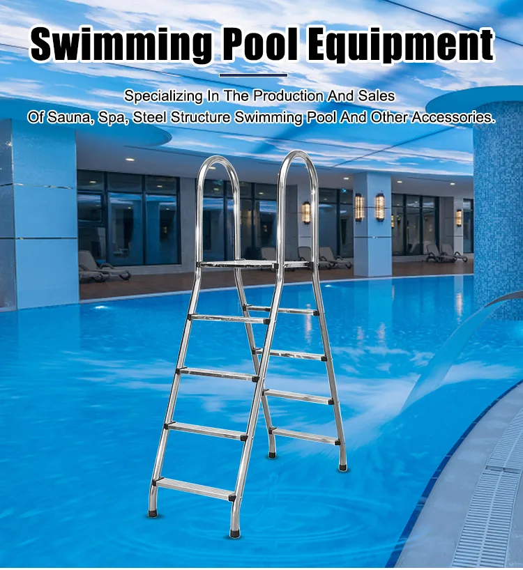 5 Steps Pool Ladder Above Ground Swimming Pool Step Ladder For Swimming ...