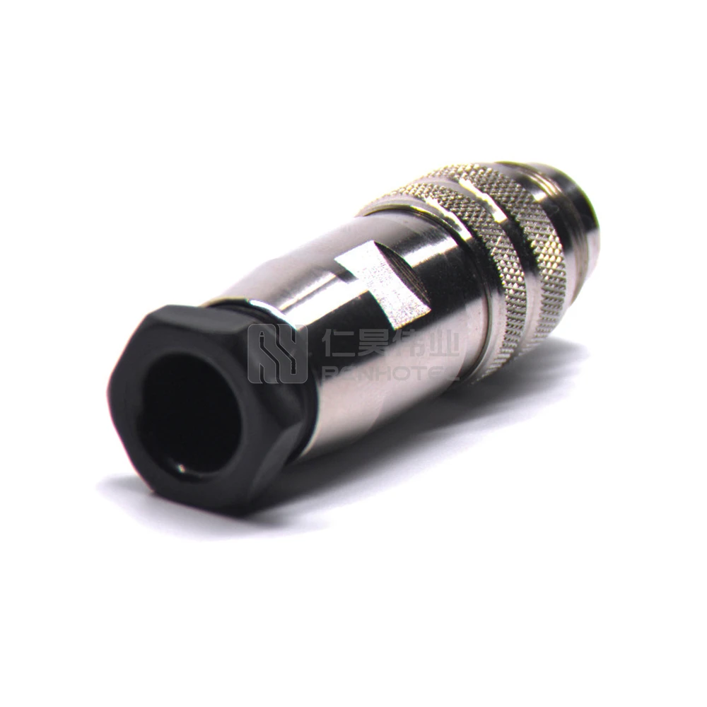 Aisg Connector M16 Metal Assembly Aviation Plug Connector 6 Pin - Buy ...