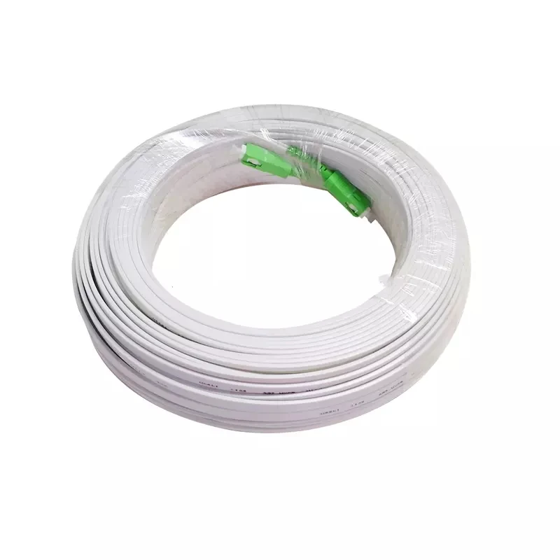 Pre-connectorized Drop Cable Patch Cord Terminated Ftth G657a Flat Drop ...