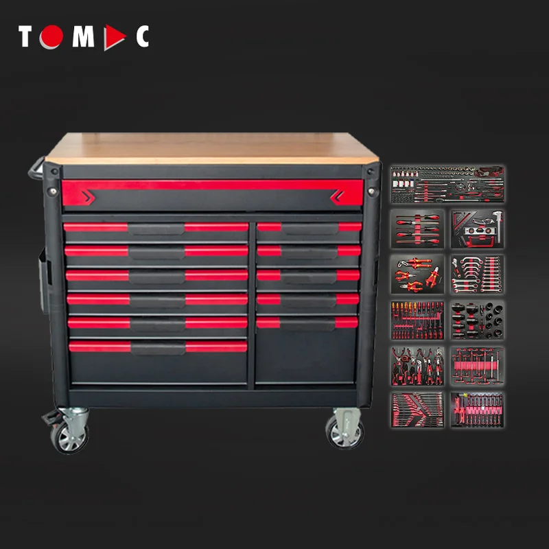 TOMAC Tool Trolley - Heavy Duty with 293PCS OEM Tool Sets