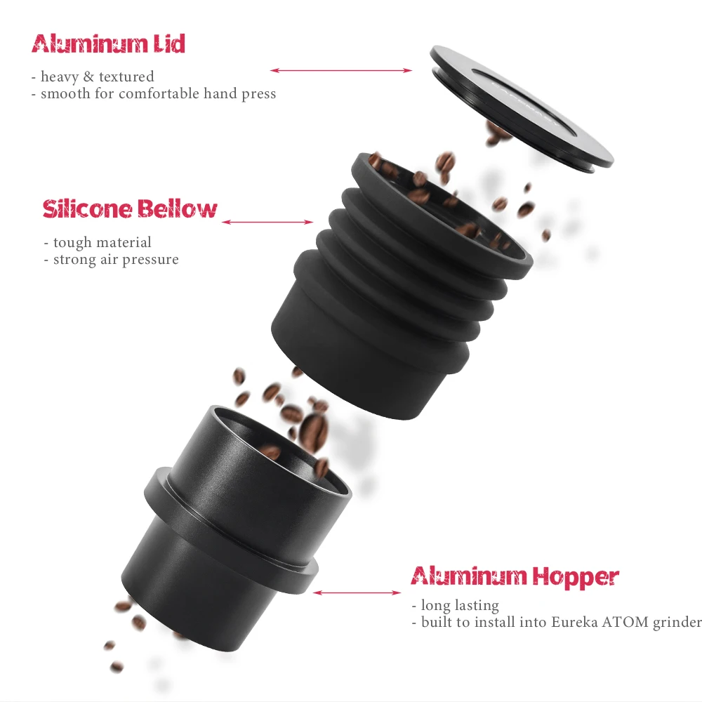 Eureka Atom Grinder - Efficient Cleaning with Cafemasy