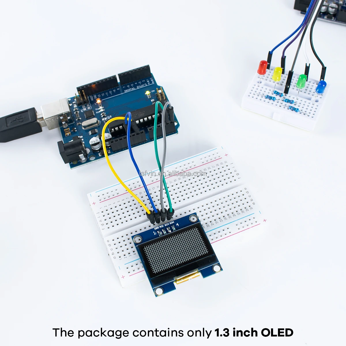 4PIN 1.3 Inch OLED Display - SH1106 for Arduino & Raspberry PI