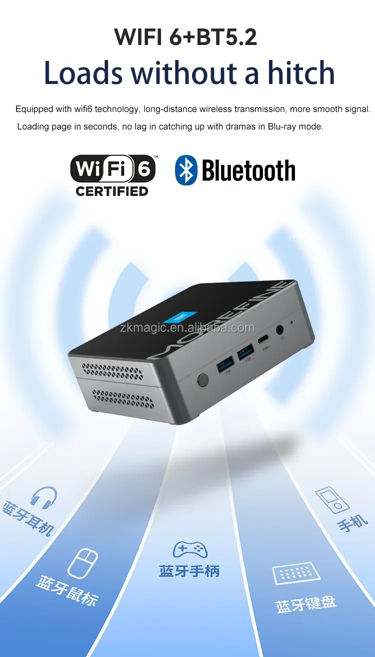 MOREFINE M9S Mini PC - Portable Gaming with Intel N100