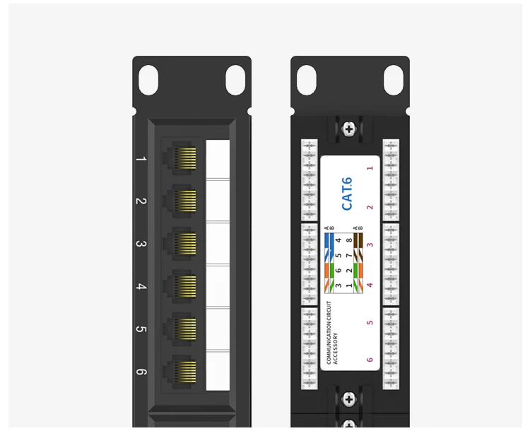 ZHEFAN Cat6 Utp 24-Port Patch Panel cat6 Cable Frame 24 port Listed ...