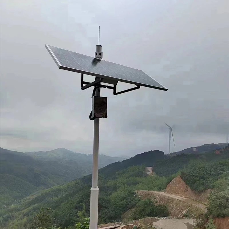 Outdoor Construction Site 4k Cctv Dual Solar Power Camera Security ...