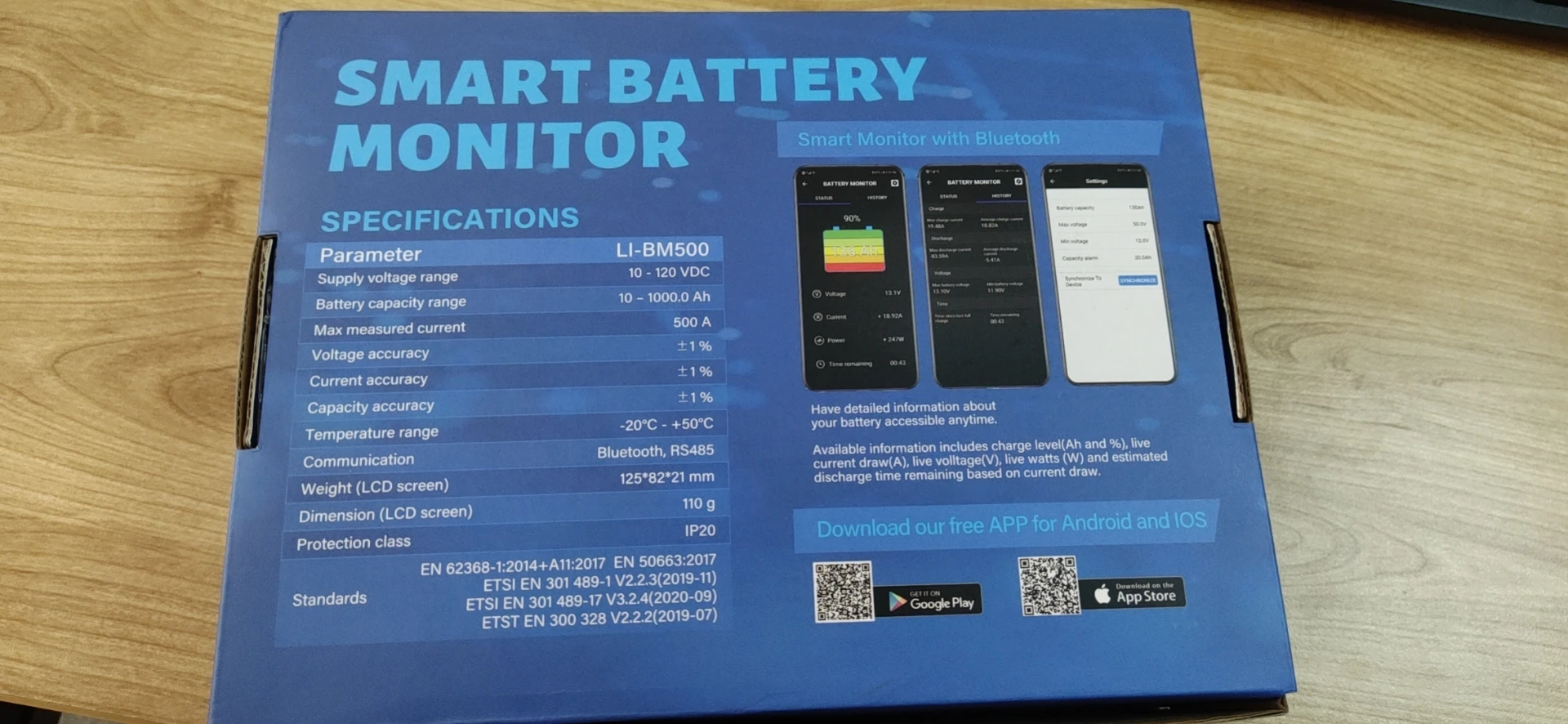 Licitti Angelmsh 500a Battery Shunt Meter Monitor Charge Indicator For ...