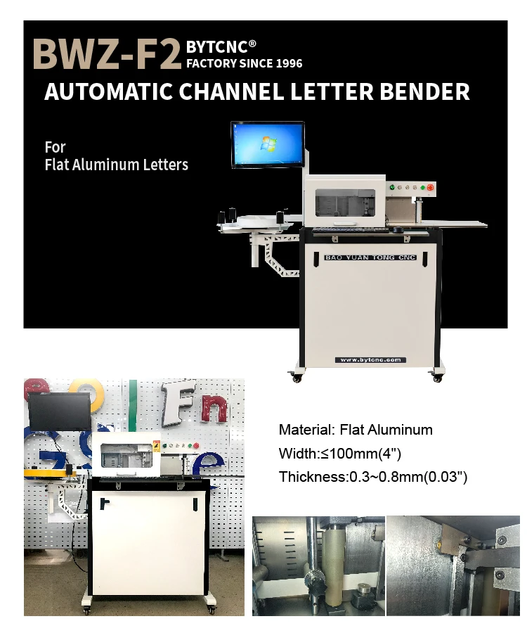 BYTCNC Automatic Channel Letter Bending Machine - Precision