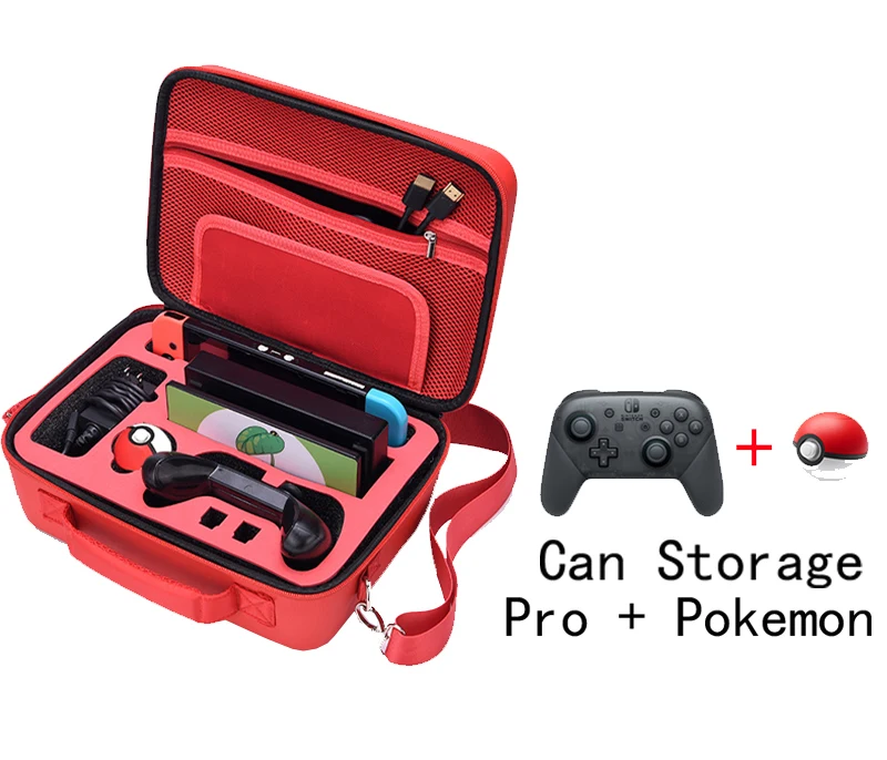 Pokeball Style Travel Carrying Case For Nintendo Switch Pokemon ...