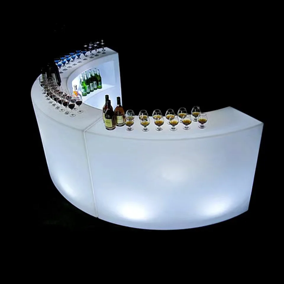 Night Club Lighting Bar - Glowing Illuminated LED Light Table