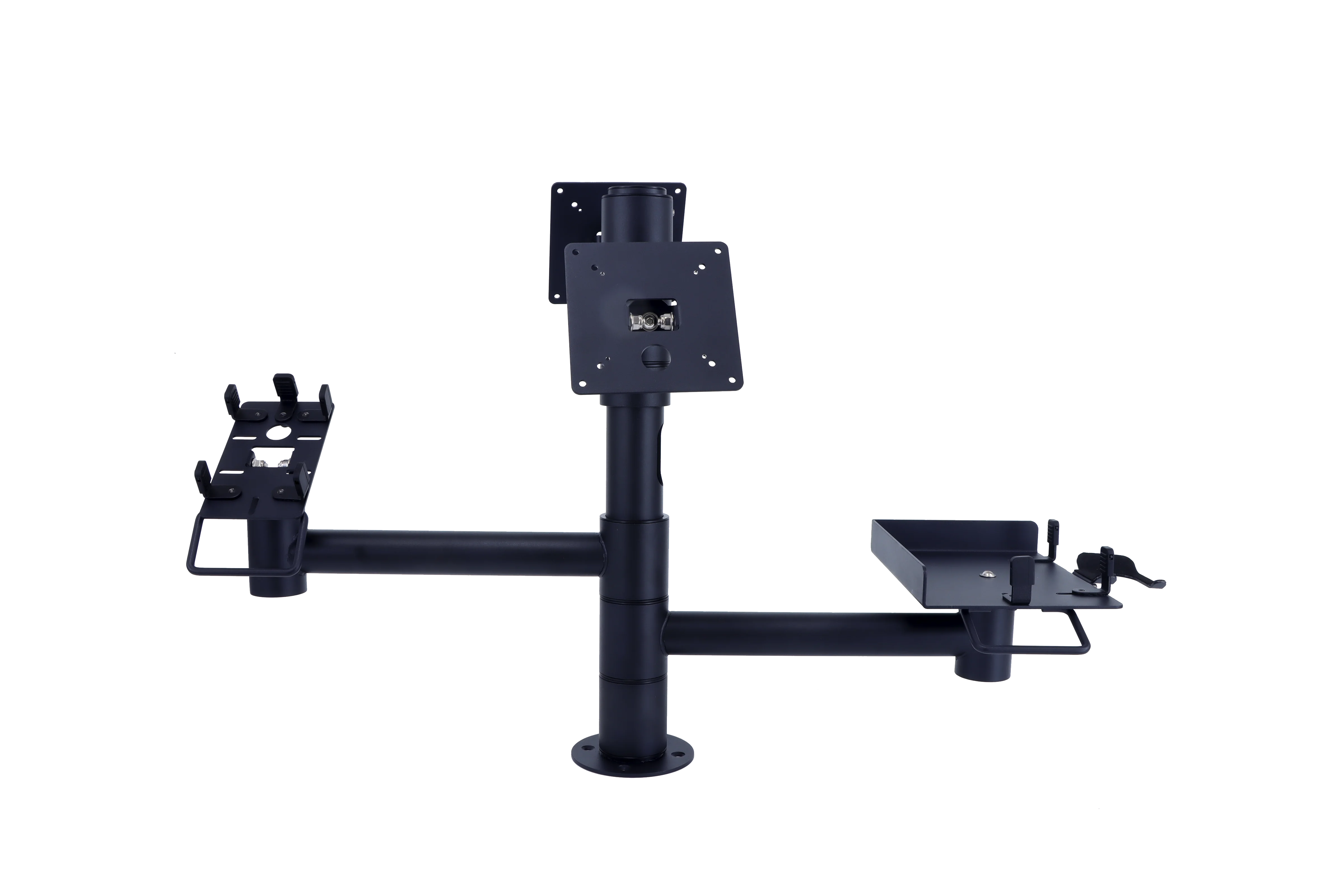 Dual Screen Pos Pole Mount Stand For Retail Swivel Single Multipurpose ...