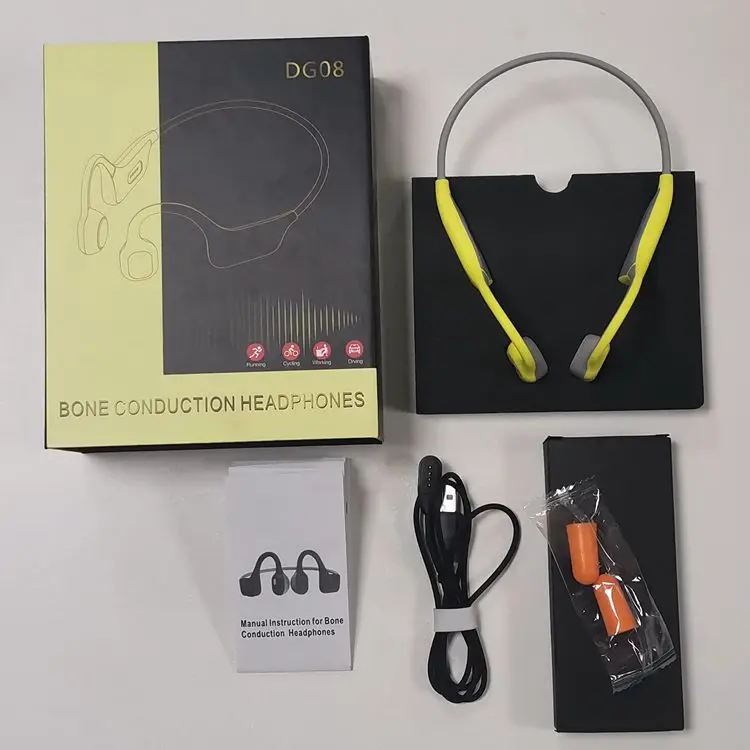 New Dg08 Qualcomm Chip True Bone Conduction Headset Open-ear Hand Free ...