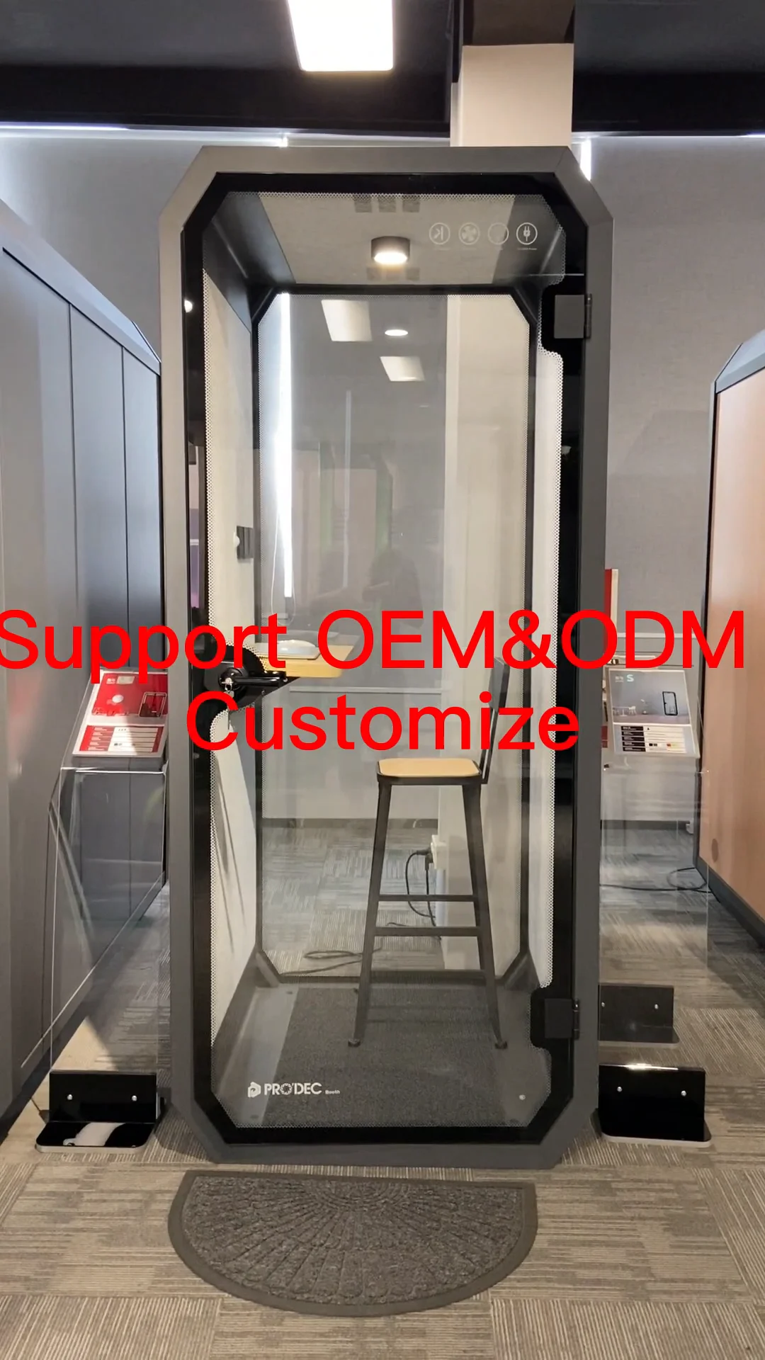 Customized Acoustic Cabin Office Pods Soundproof Phone Booth Acoustic ...