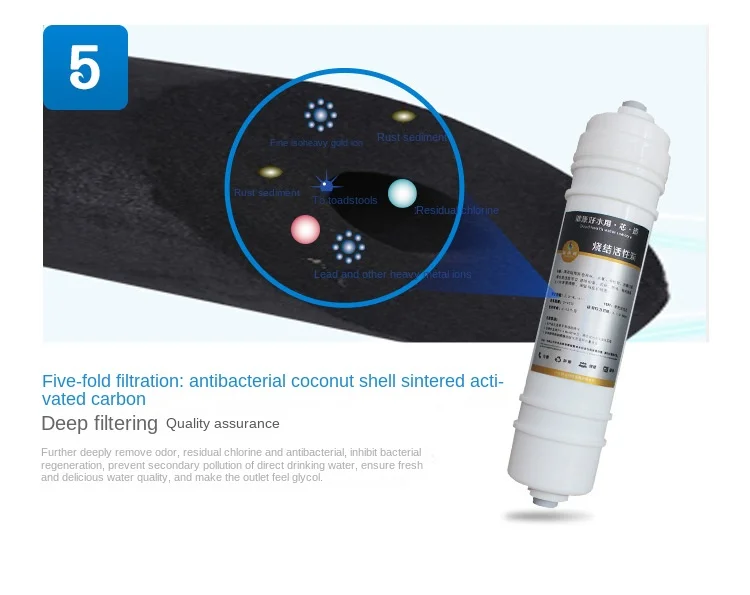 400 GPD Gallon Self-Cleaning Under-Sink RO Water Purifier 5 Stage ...