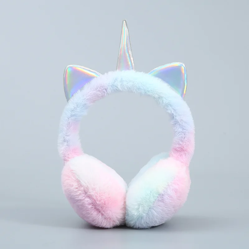 Hot Colorful Rainbow Cute Animual Winter Ear Muffs Ear Warmers Kids ...