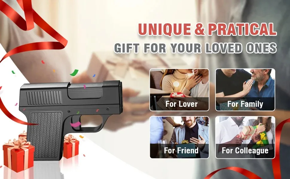 Custom Cool Gun Shaped Lighter Pistol Model Metal Cigarette Case Cigar ...
